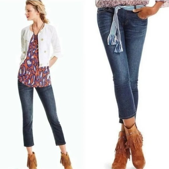 CAbi | Jeans | Cabi New Crop Denim Jeans Sz 6 Like New | Poshmark